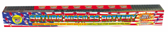 Saturn Missiles Battery 300 shot – Johnny Rockets Fireworks