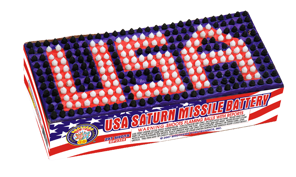USA Saturn Missile Battery 297 shots – Johnny Rockets Fireworks