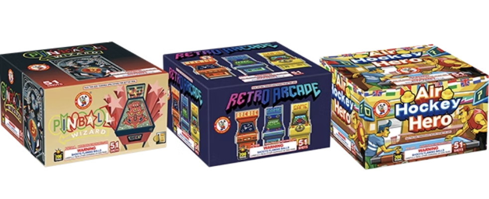 Hockey/Pinball/Arcade – Johnny Rockets Fireworks