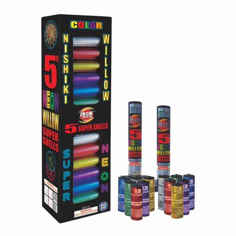 Neon Willow Super Shells 5" – Johnny Rockets Fireworks