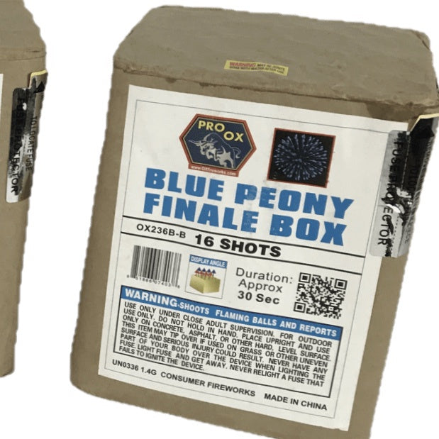 Blue Peony Finale Box – Johnny Rockets Fireworks
